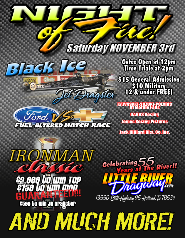 night of fire « Little River Dragway
